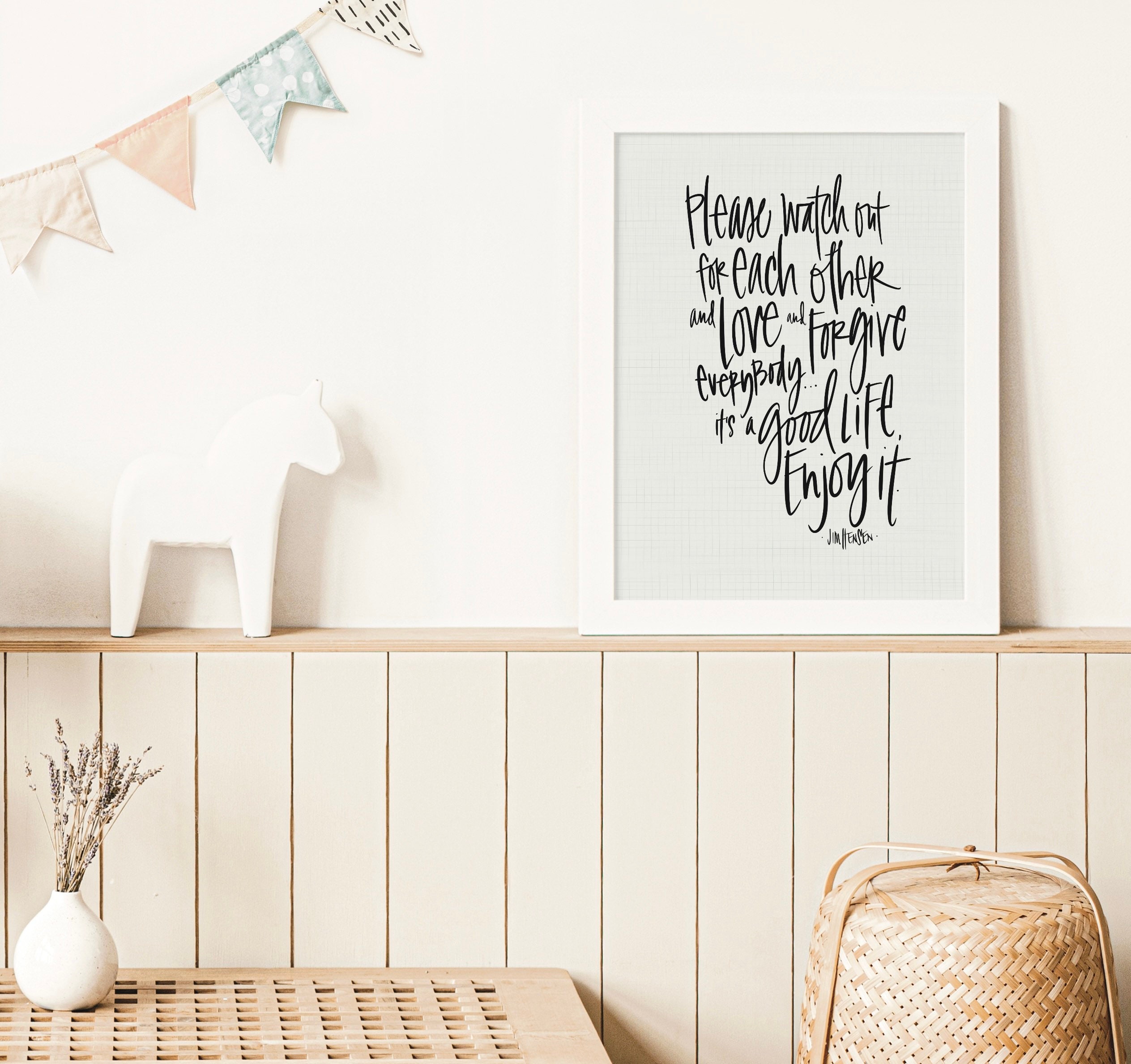 It’s a Good Life Hand Lettered Print | Hand Lettered Quote | Love and ...