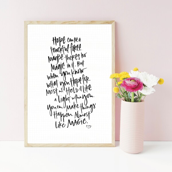Hope Quote - Etsy