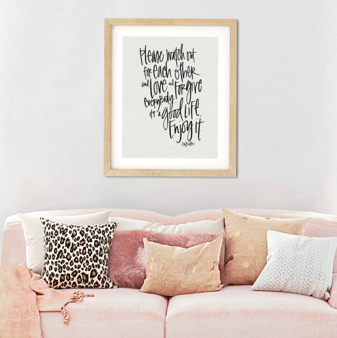 It’s a Good Life Hand Lettered Print | Hand Lettered Quote | Love and ...