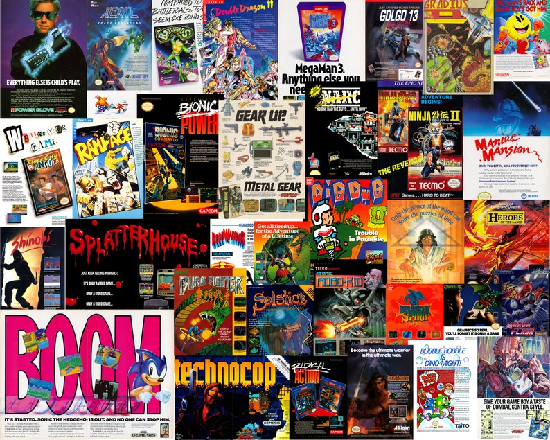 Gamepro Memories | Retro Video Game Art | Video Game Collage ...