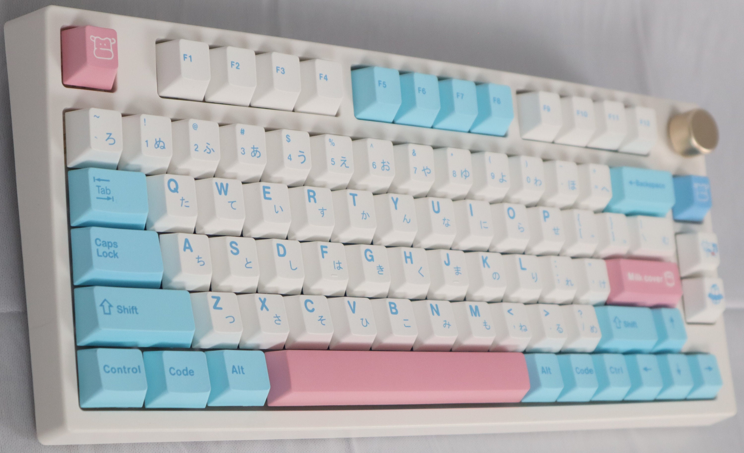 Epomaker TH80 Keyboard With Milk Themed Keycaps and Blueberry - Etsy Canada
