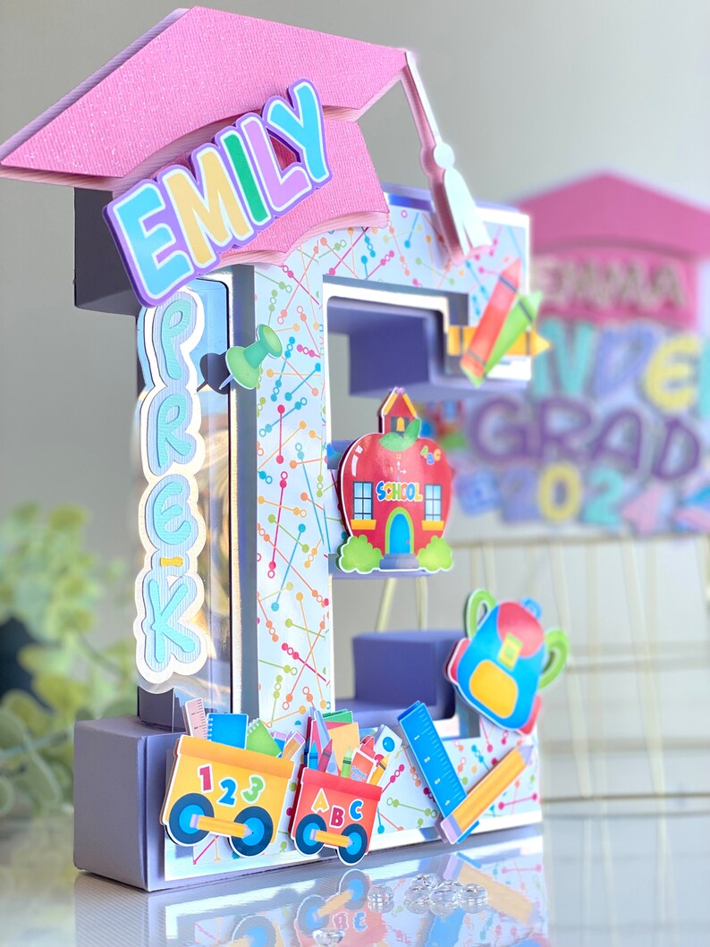 Pre-k Graduation 3D Letter, Graduation 2024, Vpk Graduate, Graduation ...