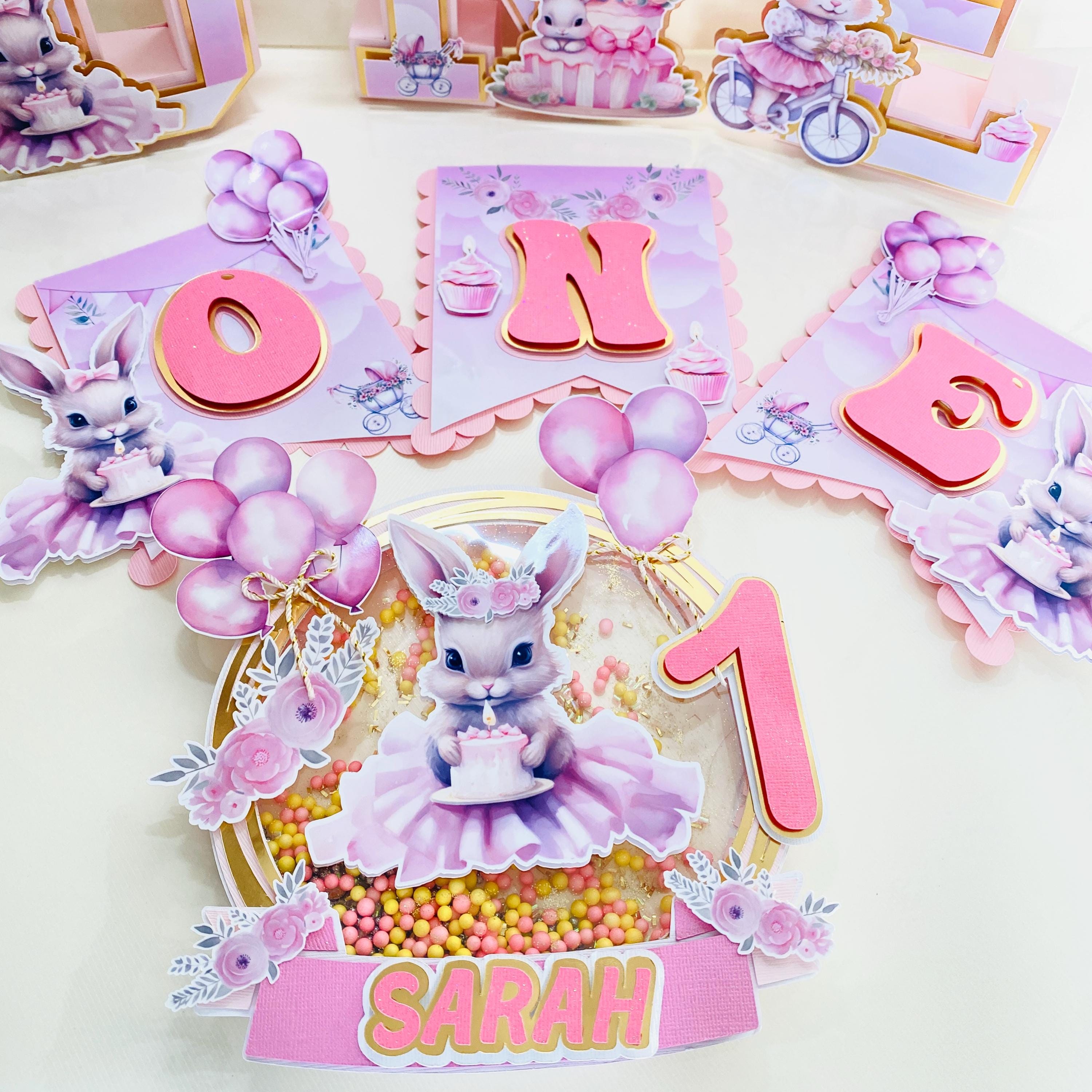 Peter Rabbit Cake Topper, Easter Cake Topper, Bunny Cake Topper, Girl ...