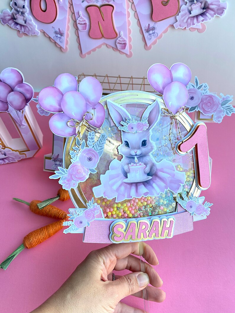 Peter Rabbit Cake Topper, Easter Cake Topper, Bunny Cake Topper, Girl ...