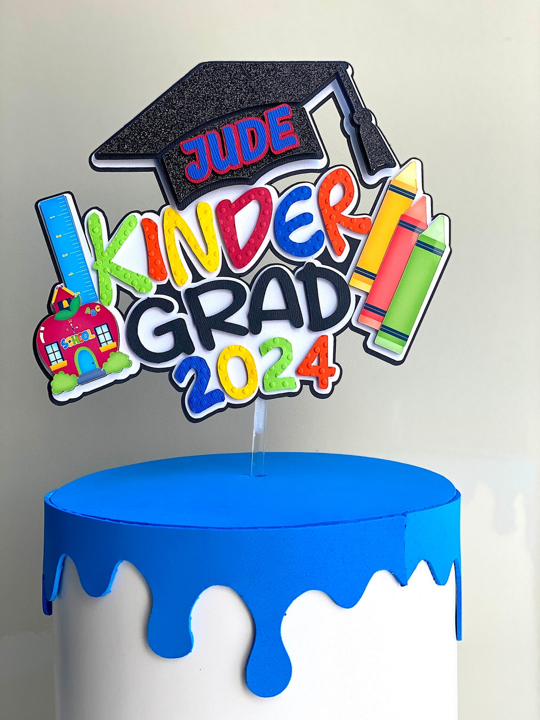 Pre Kindergarten Graduation Cake Topper 2025, Kindergarten Graduation ...