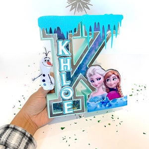 3d Letter Frozen, Frozen Inspired 3D Letters, Frozen Nursery Decor ...