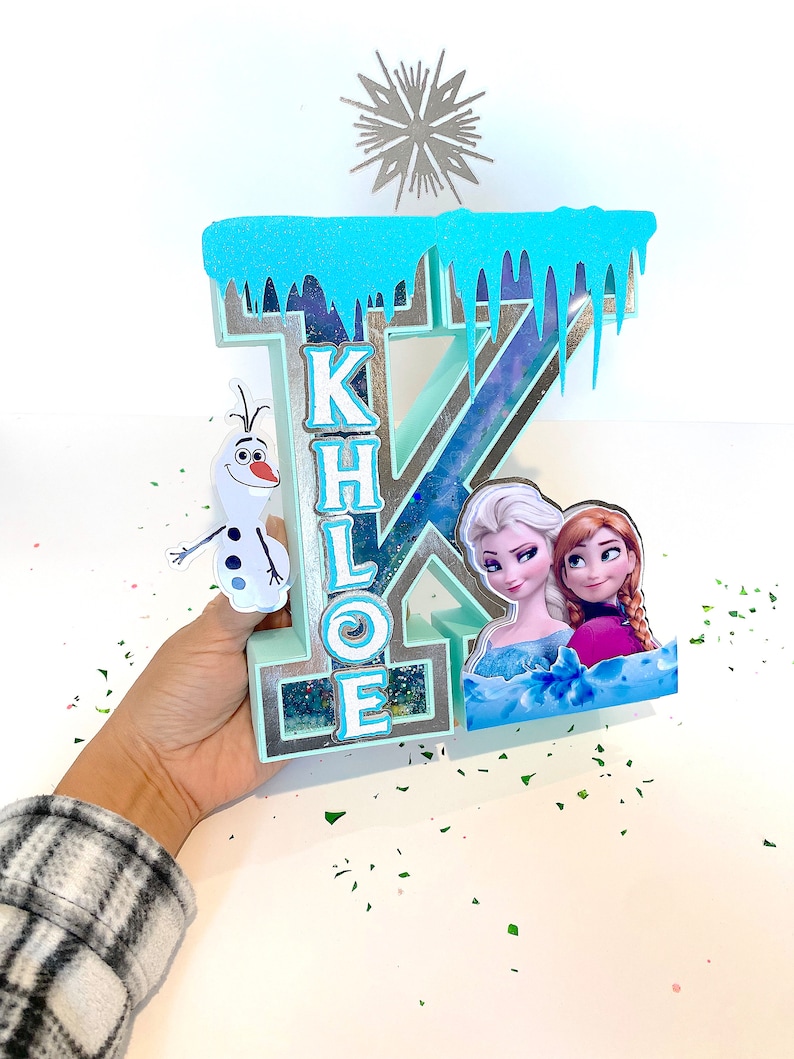 3d Letter Frozen Frozen Inspired 3D Letters Frozen Nursery - Etsy