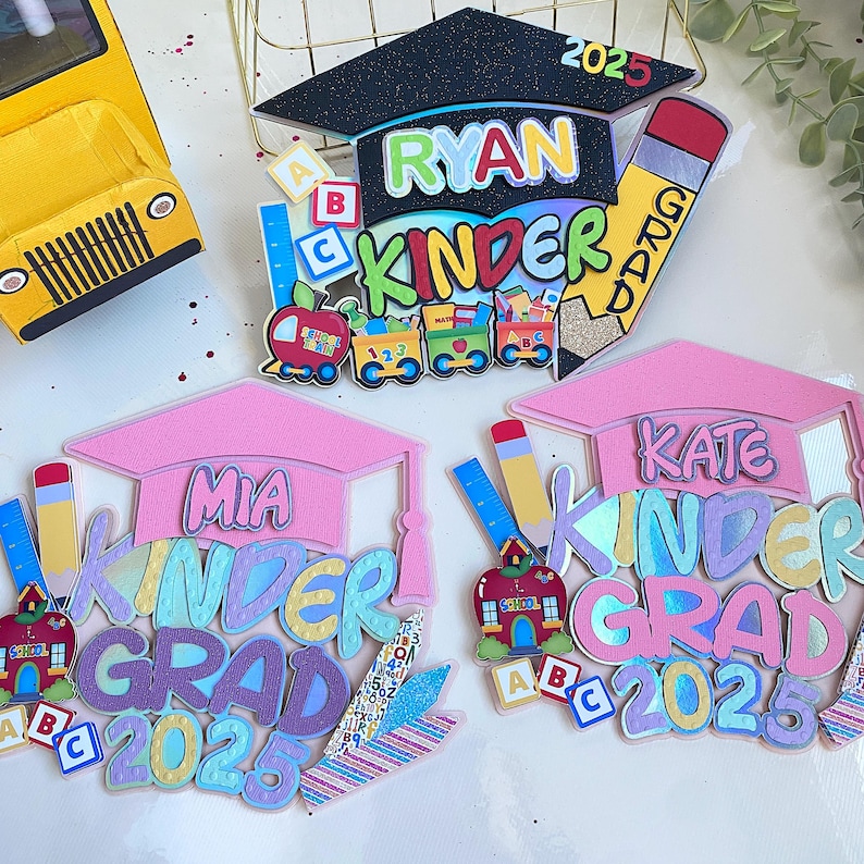 Pre K Graduation Cake Topper 2025, Kindergarten Graduation Party ...