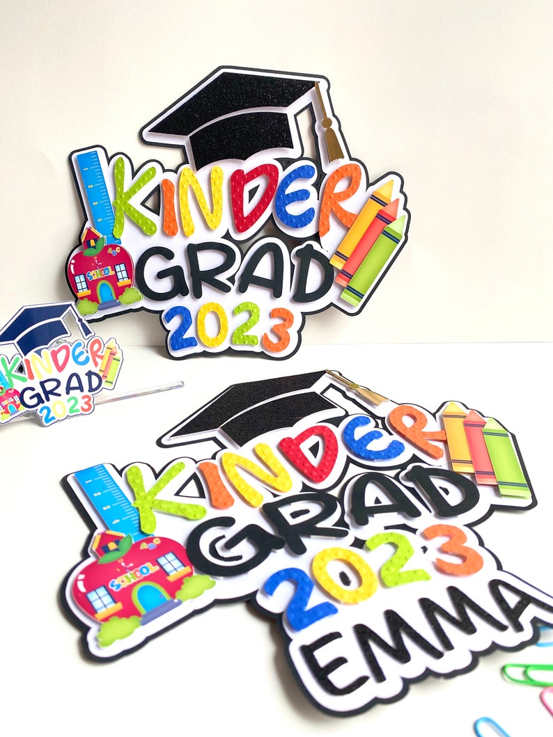 Pre Kindergarten Graduation Cake Topper 2024, Kindergarten Graduation ...