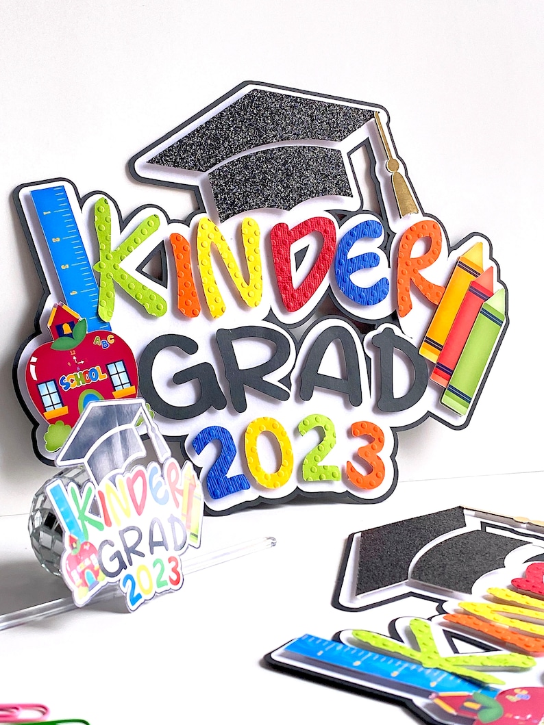 Pre Kindergarten Graduation Cake Topper 2024, Kindergarten Graduation ...