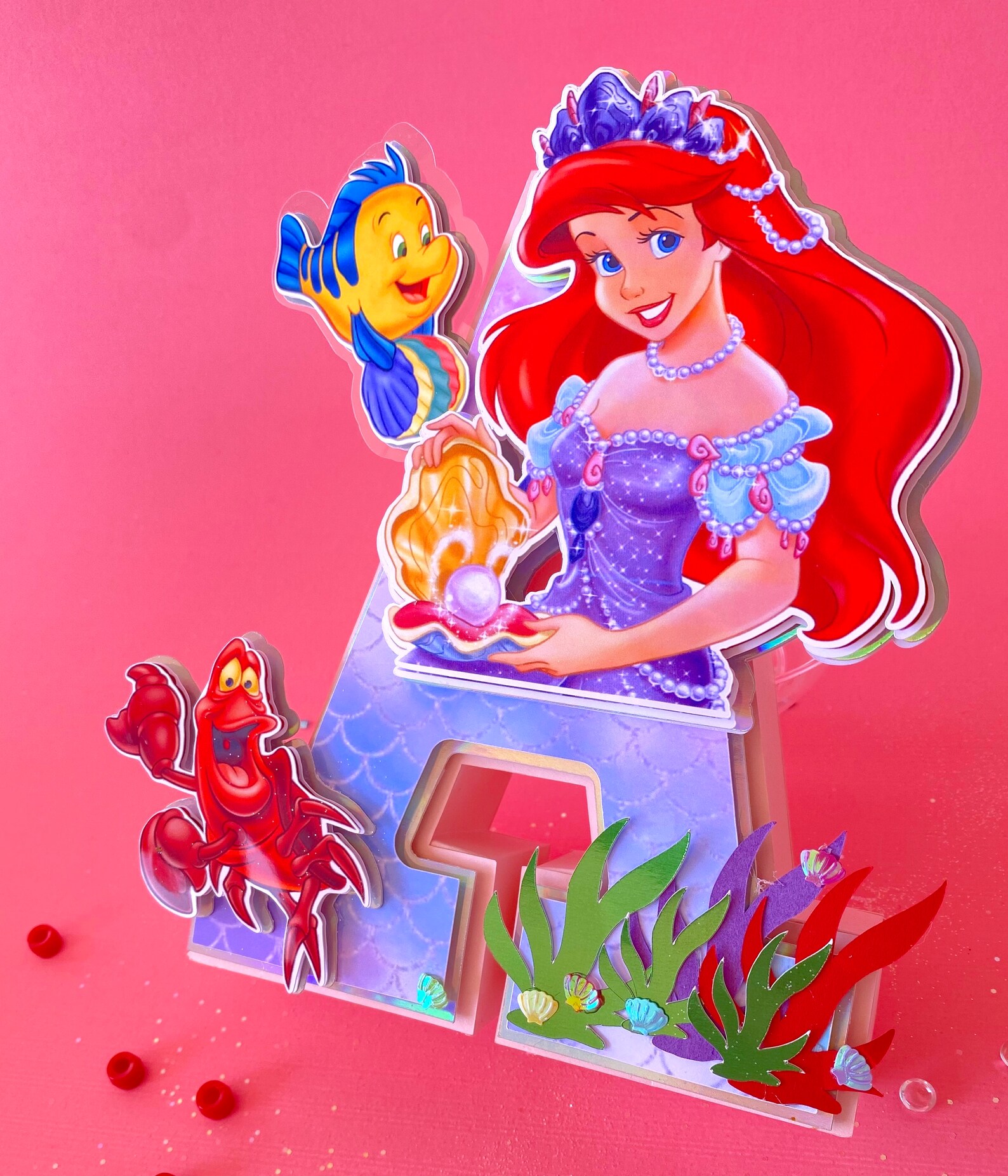 Princess 3D Letter, Party Decor, Custom Name Initial - Etsy