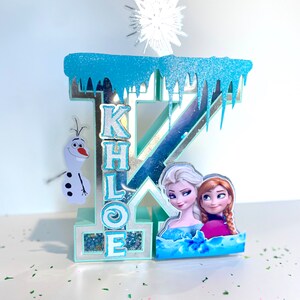 3d Letter Frozen, Frozen Inspired 3D Letters, Frozen Nursery Decor ...