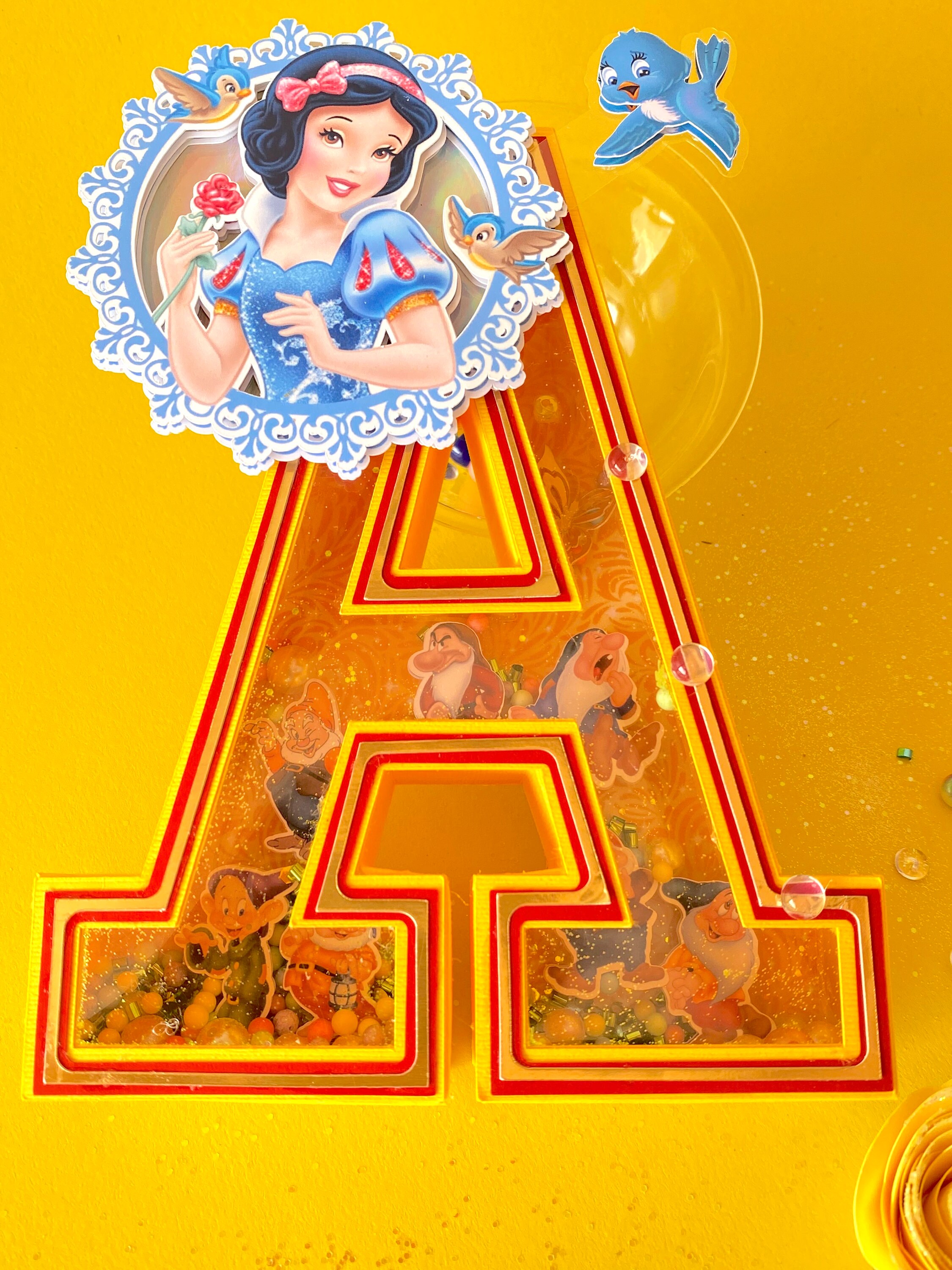 3D LETTERS PRINCESS Princess Party Decorations 3d Shaker - Etsy