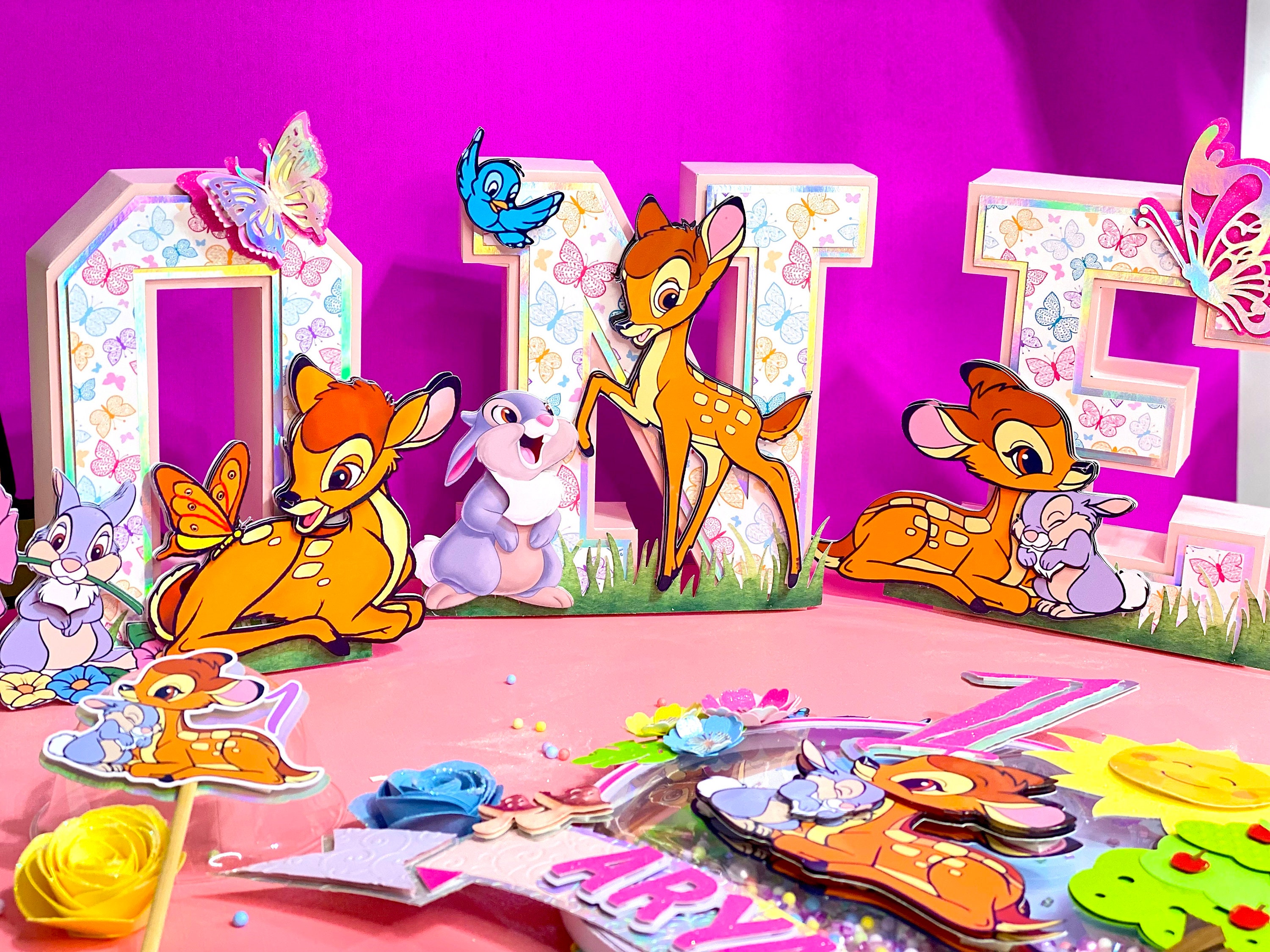 CAKE TOPPER BAMBI Shaker, Bambi Birthday, Bambi Party Decor, Bambi 1st ...