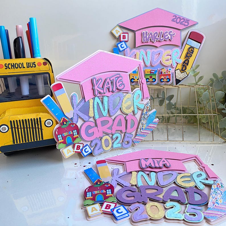 Pre K Graduation Cake Topper 2025, Kindergarten Graduation Party ...