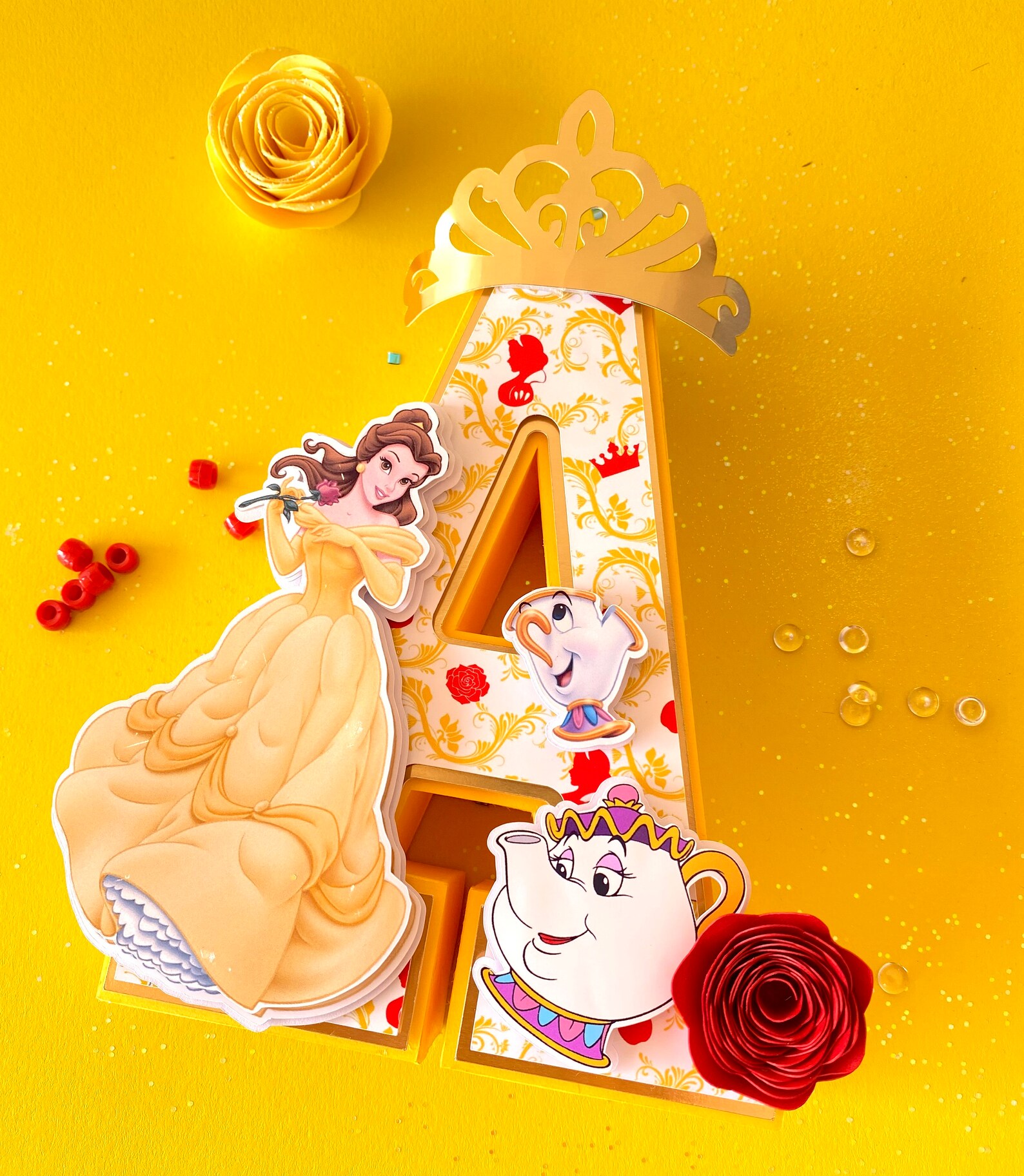 Princess 3D Letter, Party Decor, Custom Name Initial - Etsy