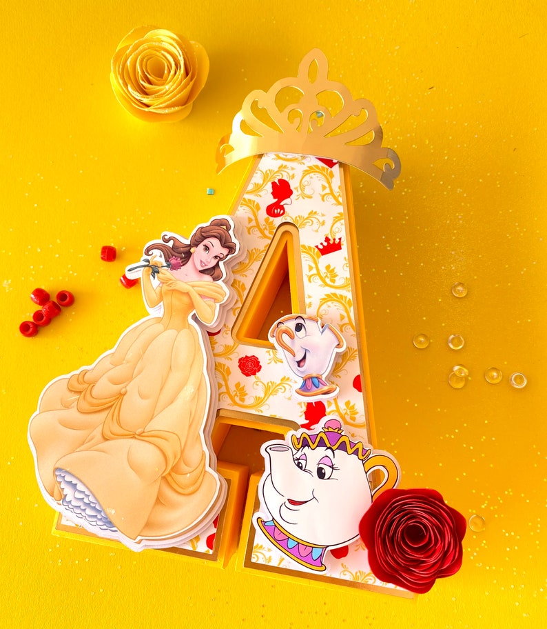 3D LETTERS PRINCESS Princess Party Decorations 3d Shaker - Etsy