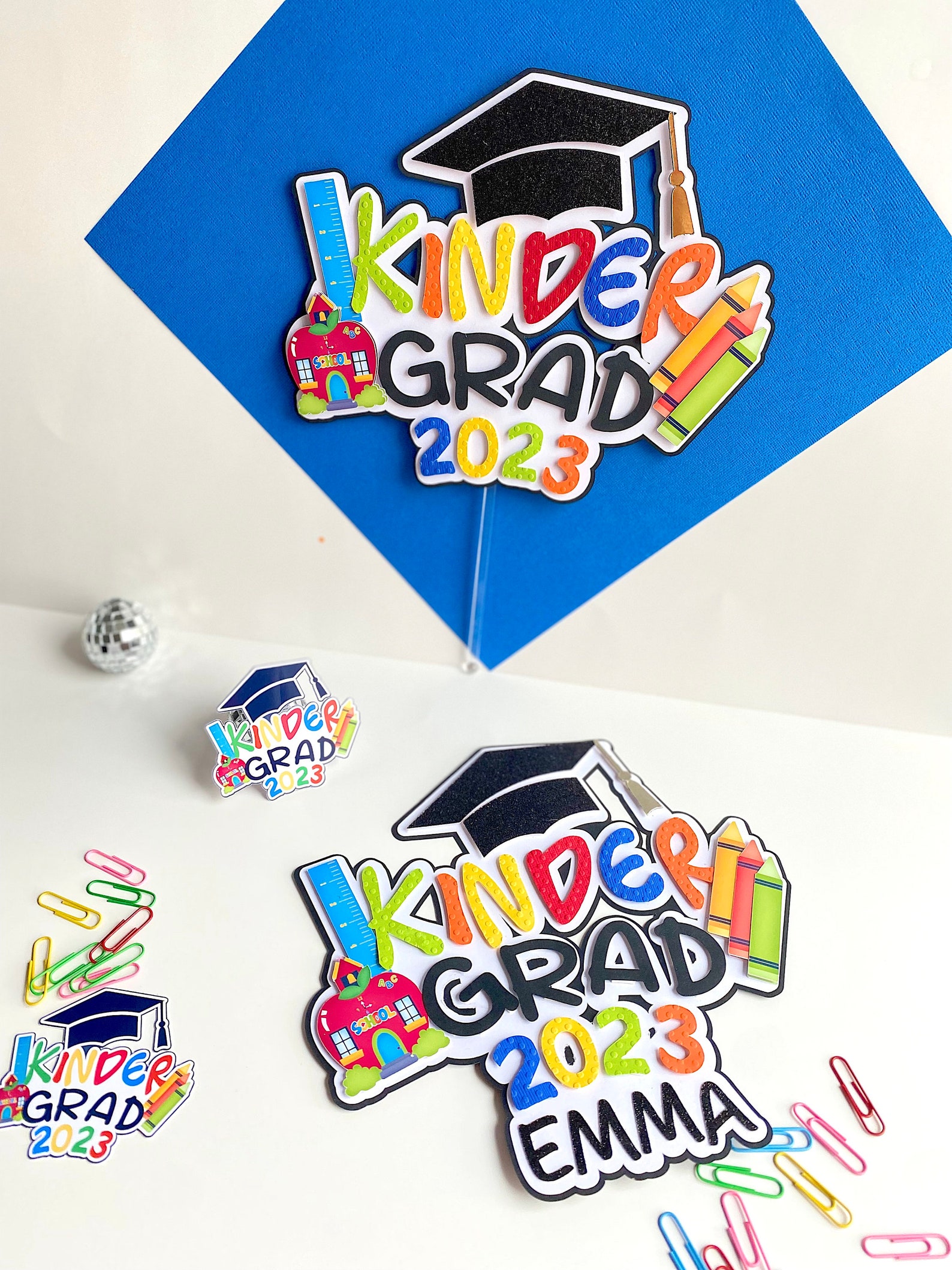 Pre Kindergarten Graduation Cake Topper 2024, Kindergarten Graduation ...