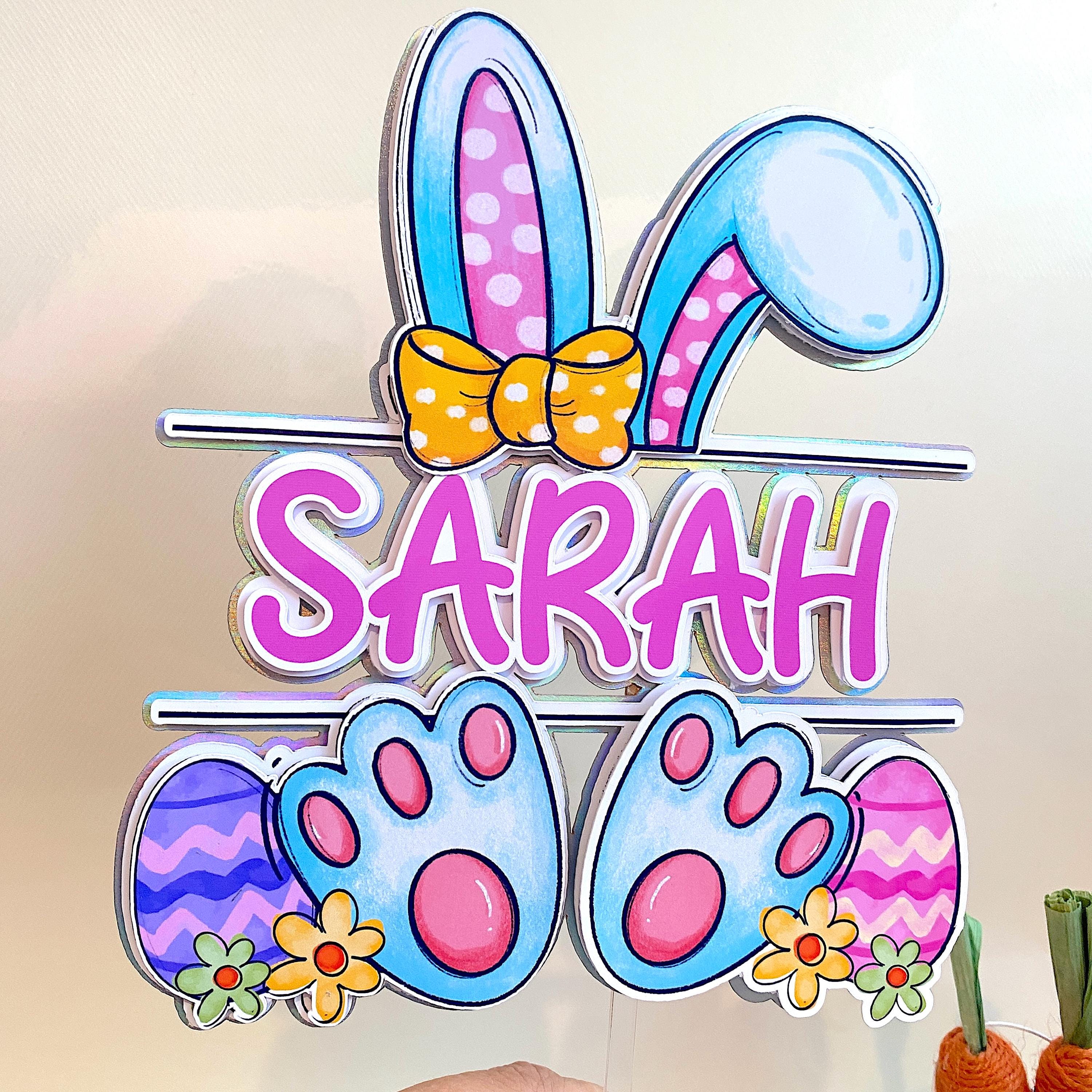 Easter Cake Topper Happy Easter Cake Topper Easter Party Decorations ...