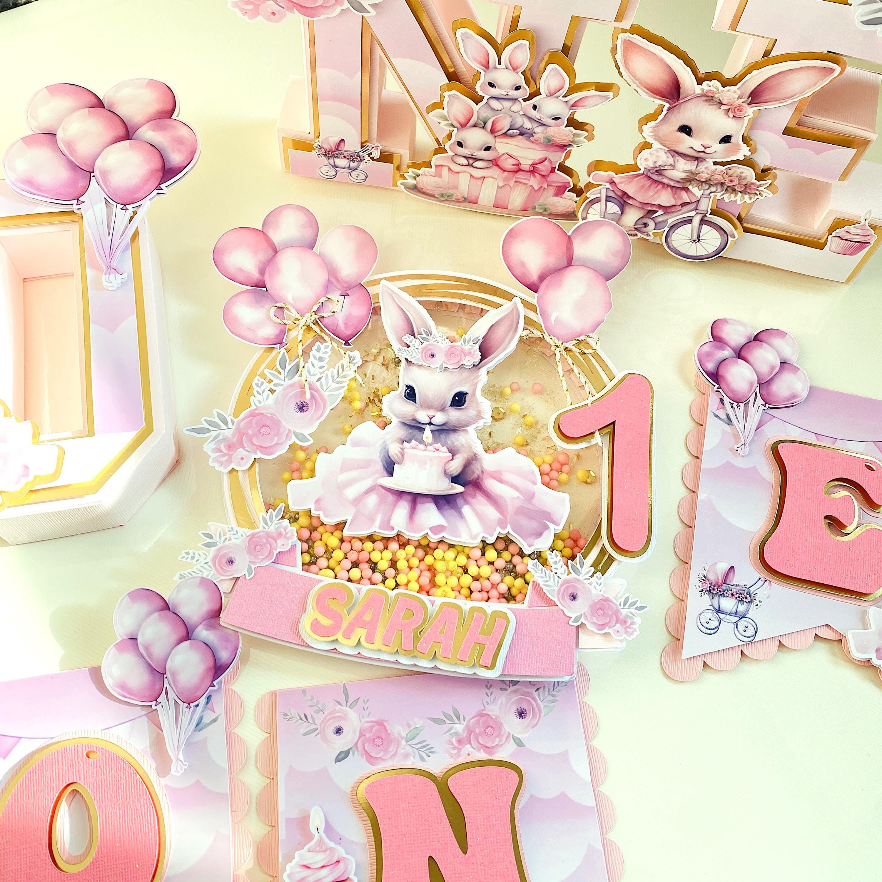 Peter Rabbit Cake Topper, Easter Cake Topper, Bunny Cake Topper, Girl ...