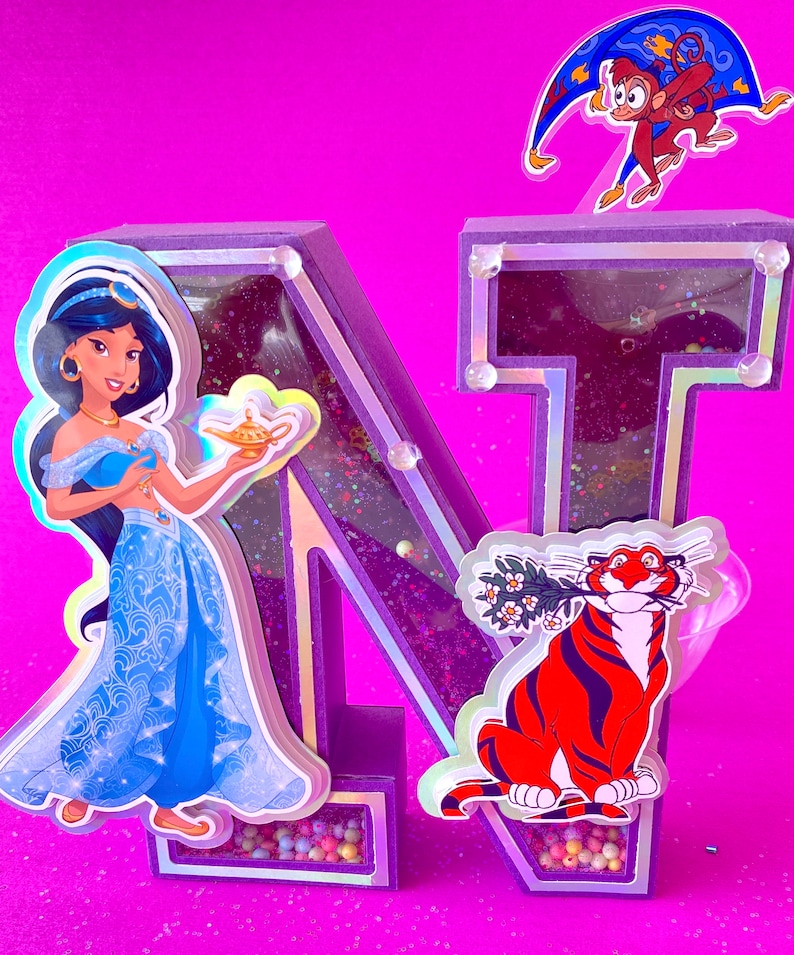Princess 3D Letter, Party Decor, Custom Name Initial - Etsy