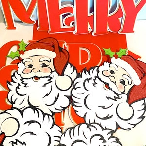 Christmas Banner Decor | Santa Banner | Ho Ho Ho | Santa Claus Banner ...