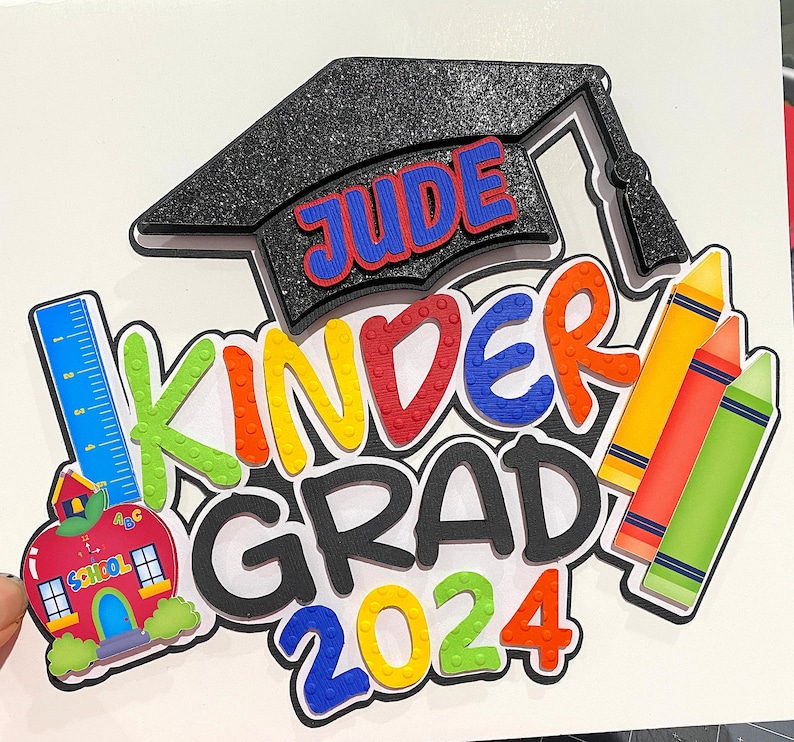 Pre Kindergarten Graduation Cake Topper 2024, Kindergarten Graduation ...