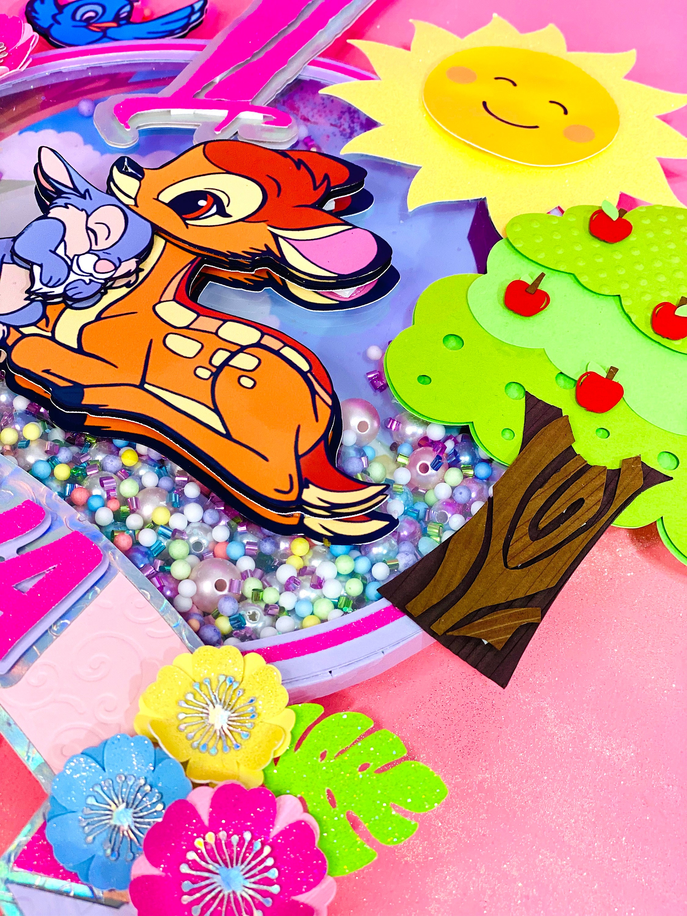 CAKE TOPPER BAMBI Shaker, Bambi Birthday, Bambi Party Decor, Bambi 1st ...
