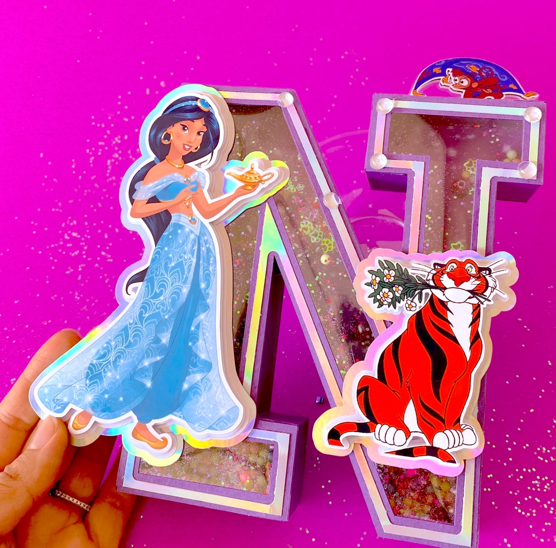 3D LETTERS PRINCESS Princess Party Decorations 3d Shaker - Etsy