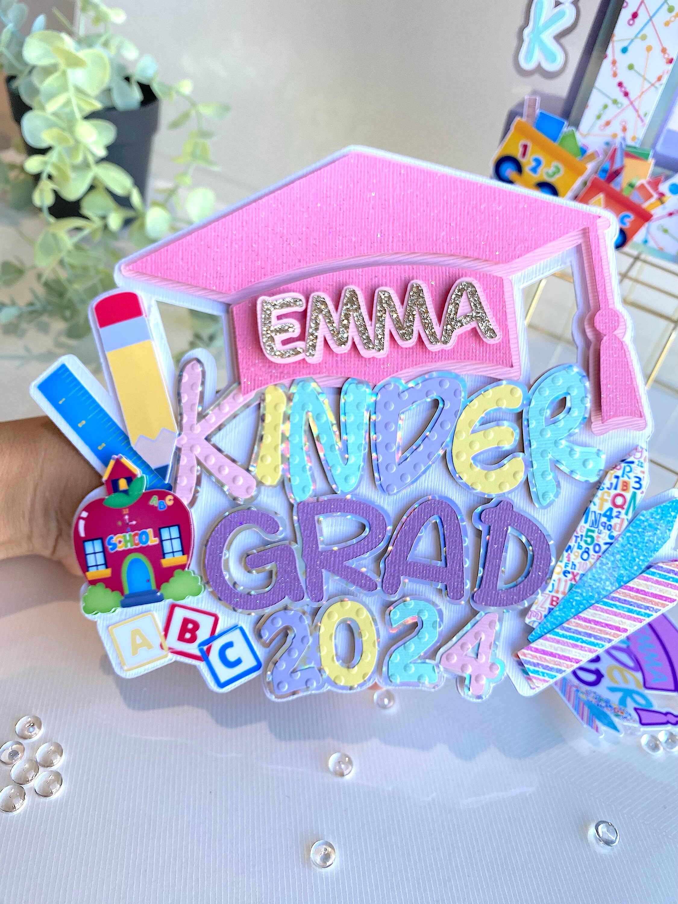 Pre K Graduation Cake Topper 2024, Kindergarten Graduation Party ...