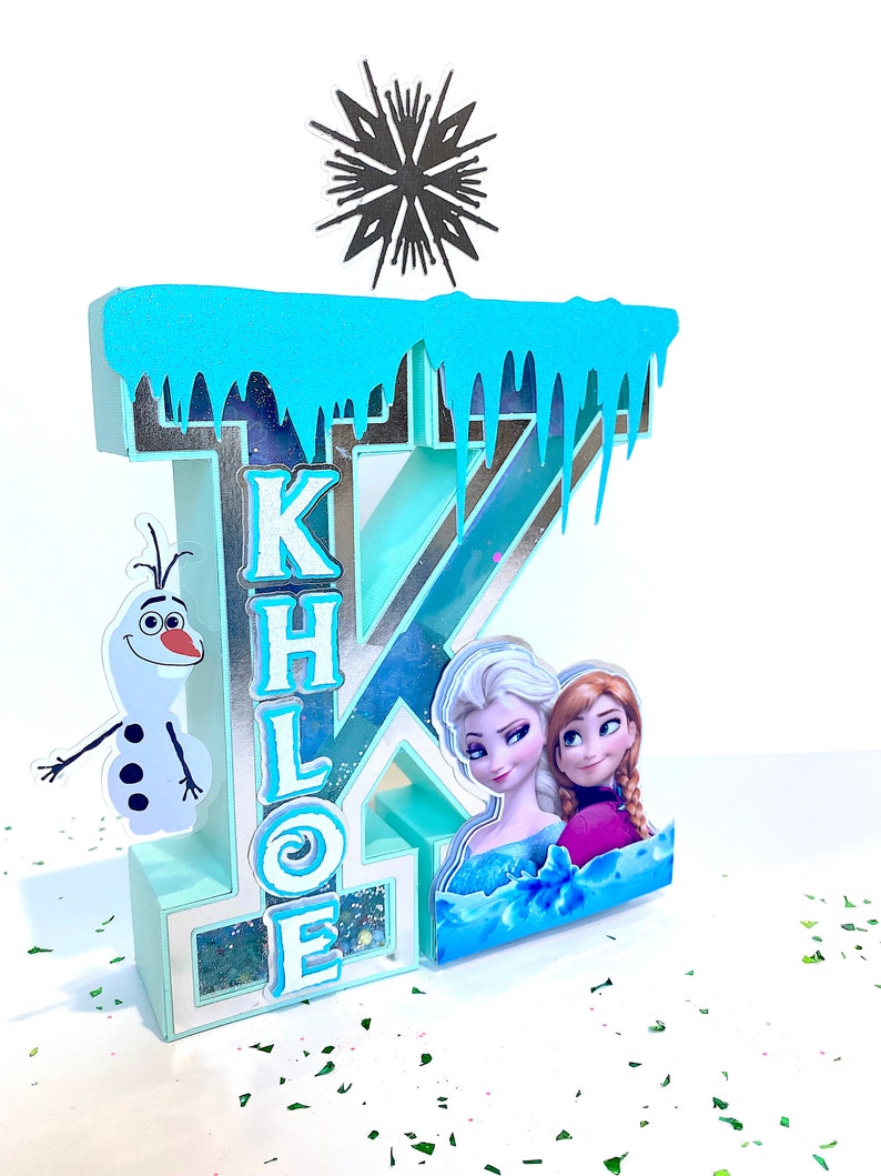 3d Letter Frozen Frozen Inspired 3D Letters Frozen Nursery - Etsy