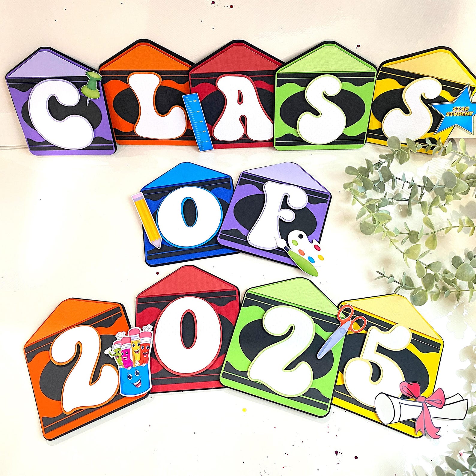Happy Graduation Banner Kindergarten Graduation Theme Party Decorations ...
