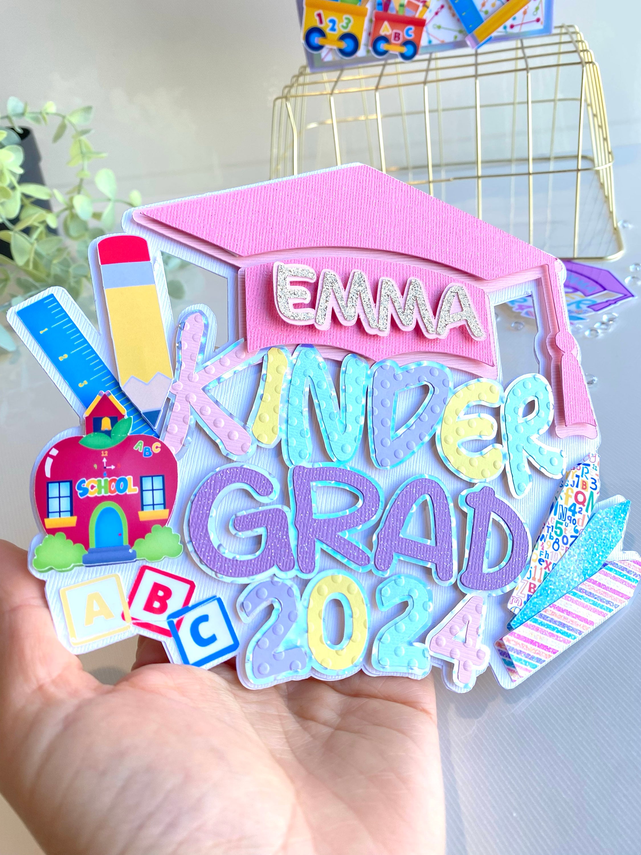 Pre K Graduation Cake Topper 2024, Kindergarten Graduation Party ...