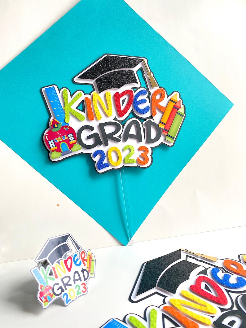 Pre Kindergarten Graduation Cake Topper 2024, Kindergarten Graduation ...