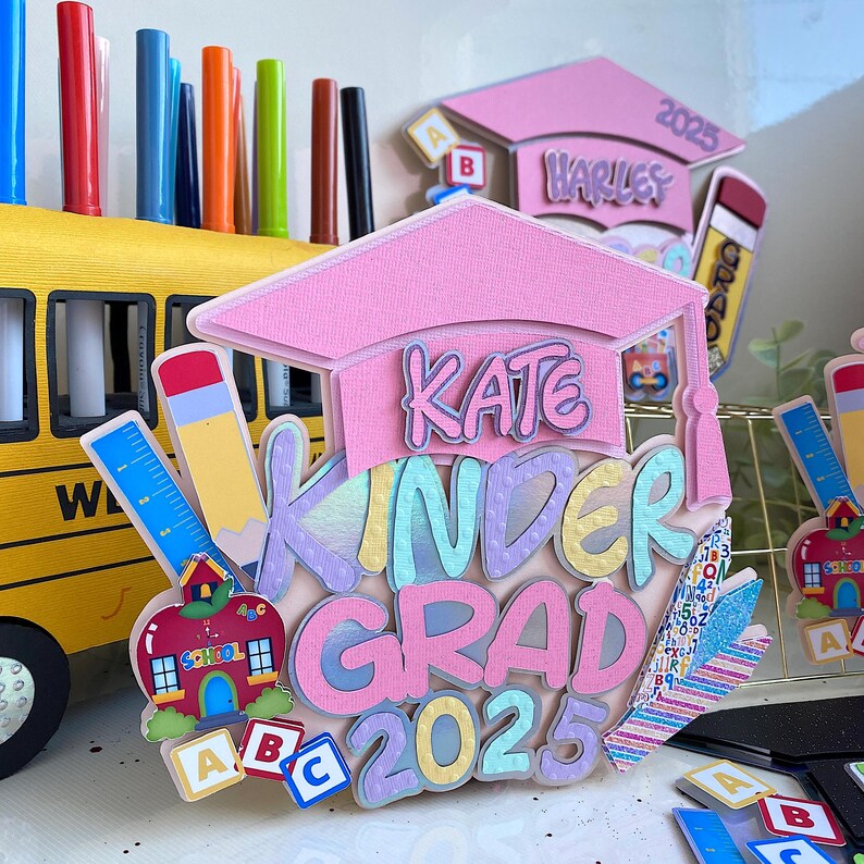Pre K Graduation Cake Topper 2025, Kindergarten Graduation Party ...
