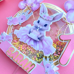 Peter Rabbit Cake Topper, Easter Cake Topper, Bunny Cake Topper, Girl ...