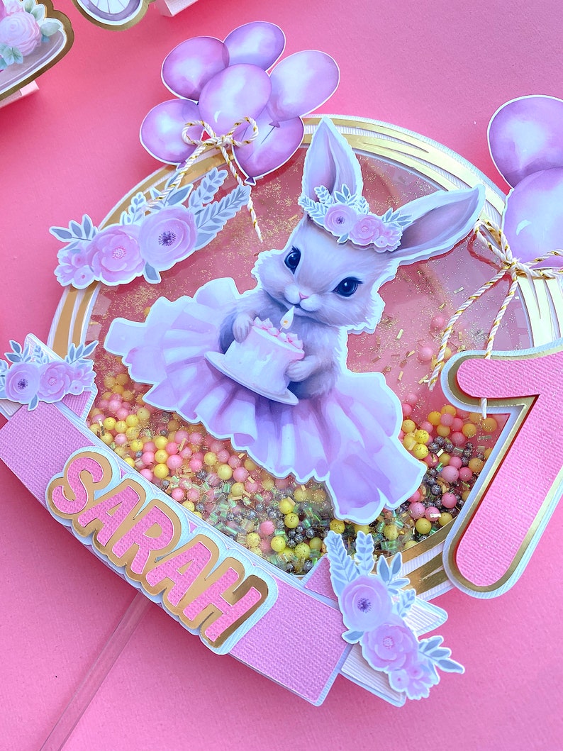 Peter Rabbit Cake Topper, Easter Cake Topper, Bunny Cake Topper, Girl ...