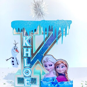 3d Letter Frozen, Frozen Inspired 3D Letters, Frozen Nursery Decor ...