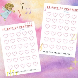 30 Days of Practice I Challenge I Coloring Page - Etsy