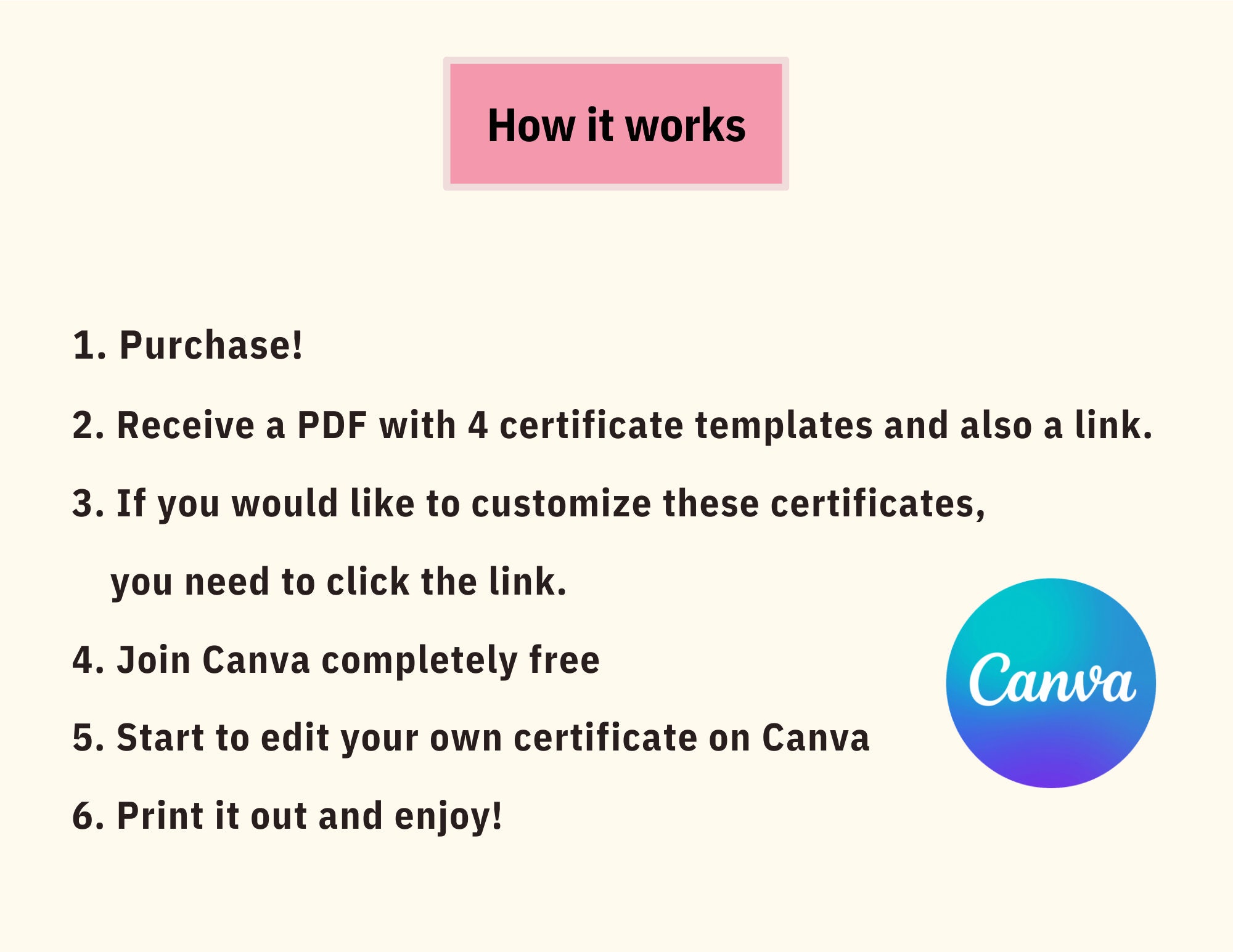 EDITABLE Music Recital Certificate I Instruments Award Certificate ...