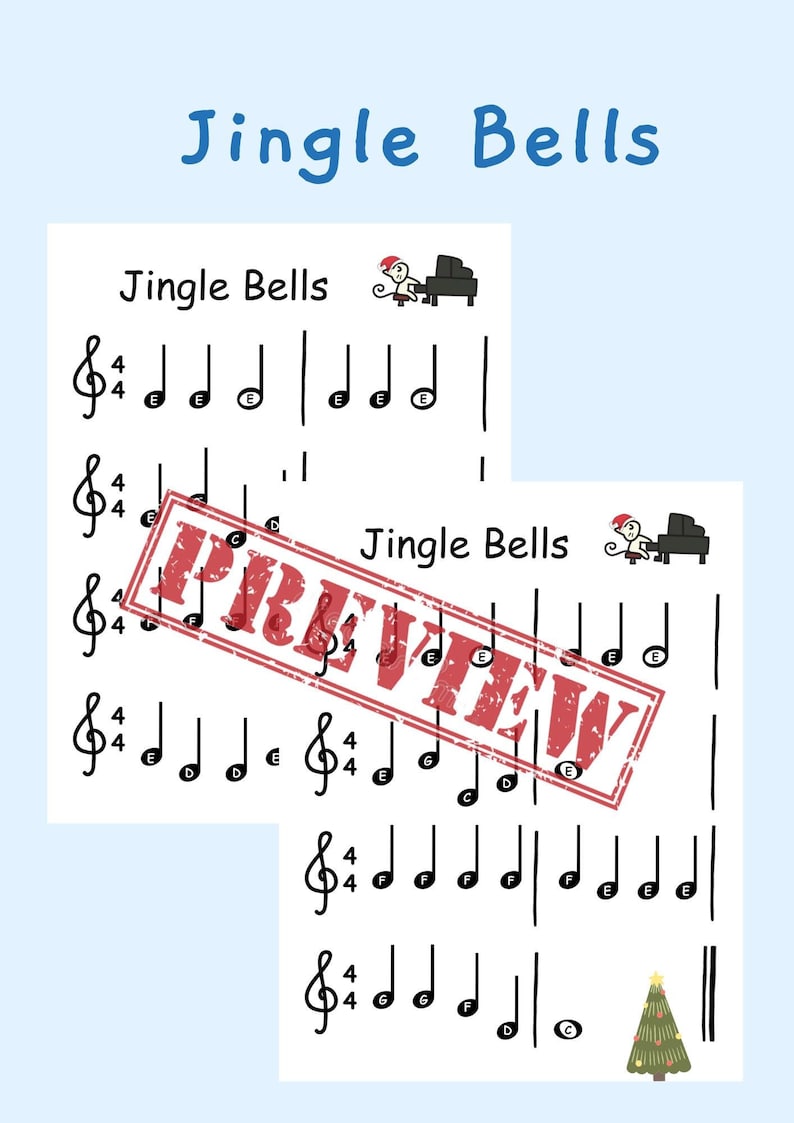 Jingle Bells I 5-finger Easy Piano Song I Christmas Piano Piece I Young ...