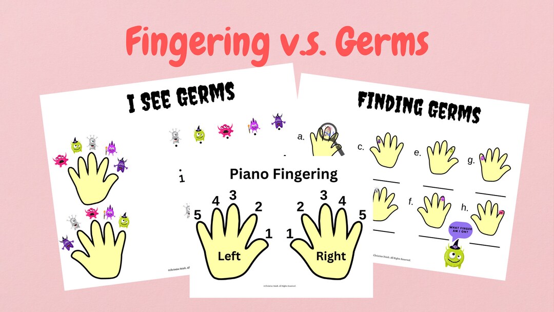 Piano Fingering V.s. Germs - Etsy