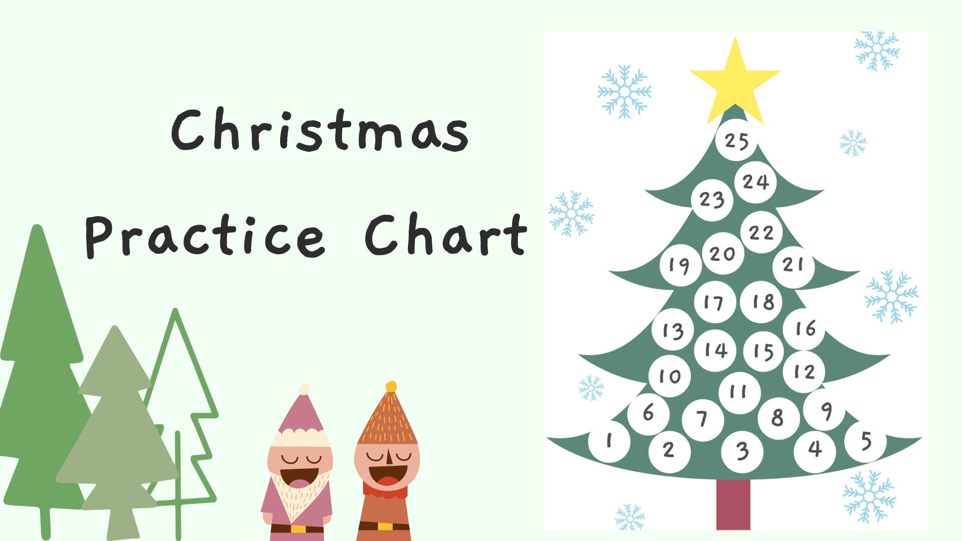 Countdown Practice Chart - Etsy