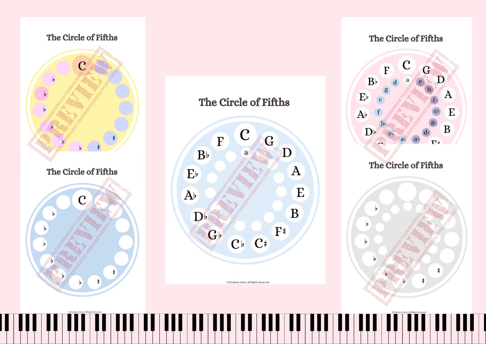 The "clock" of Fifths I the Perfect of Fifths I Scale Tracker I ...
