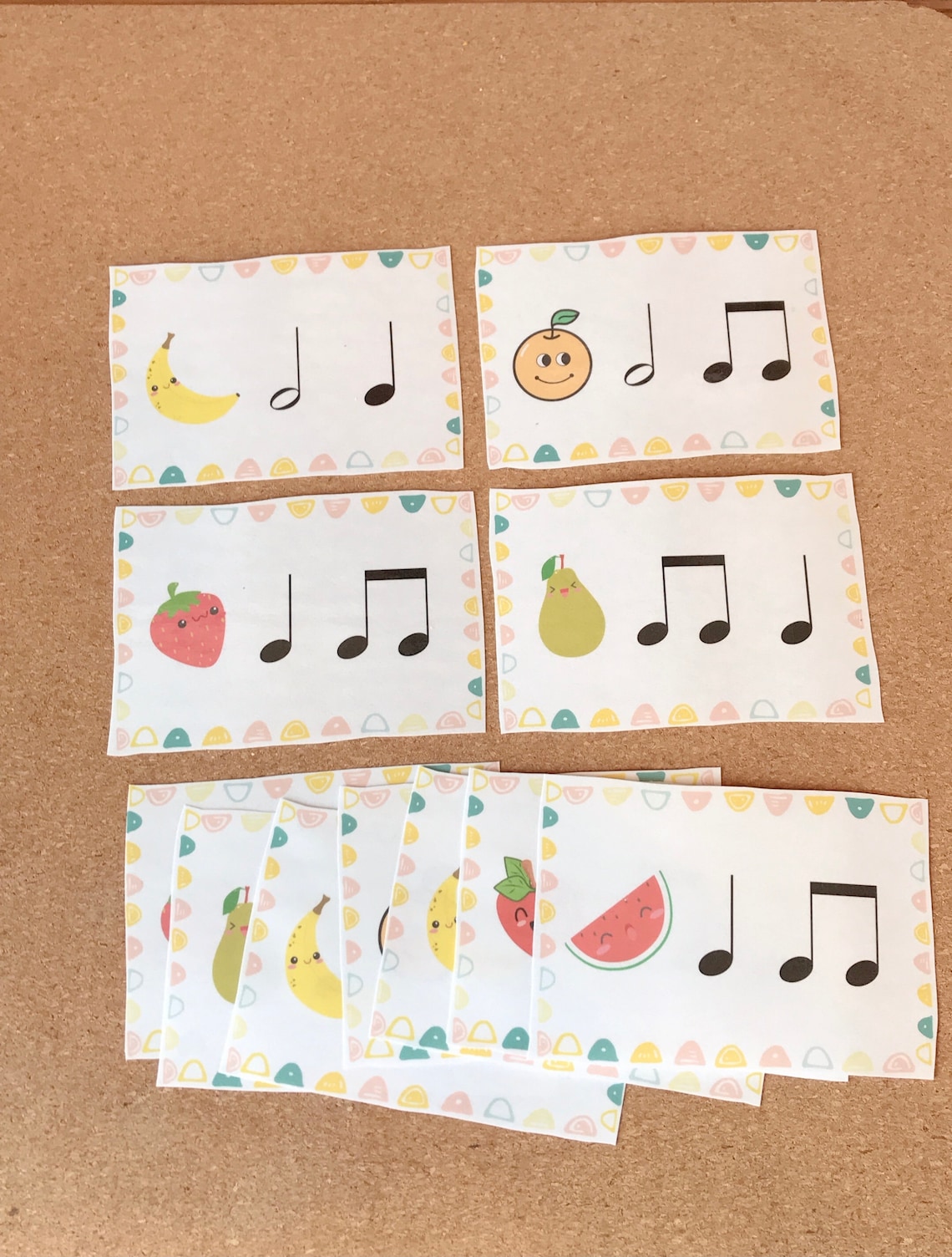 Rhythm Flash Cards I Clapping Activity I Quarter Note I Half Note I Two ...