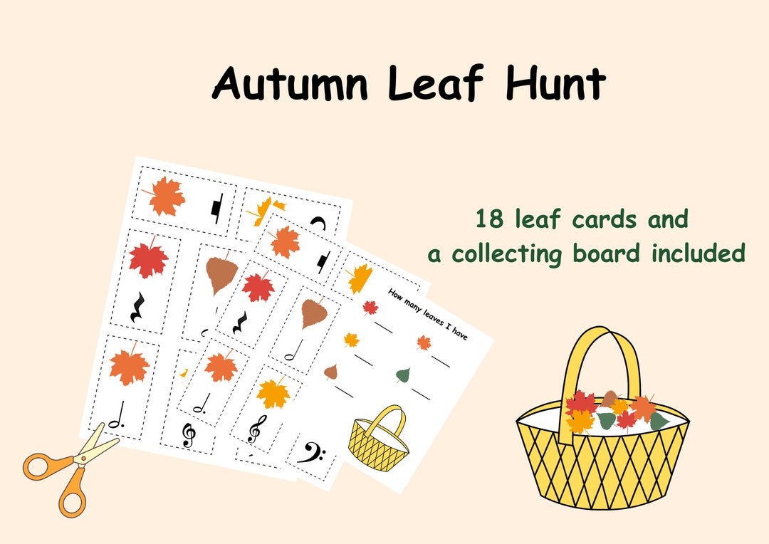 Autumn Leaf Hunt I Basic Music Symbols I Young Beginners I Piano Lesson ...