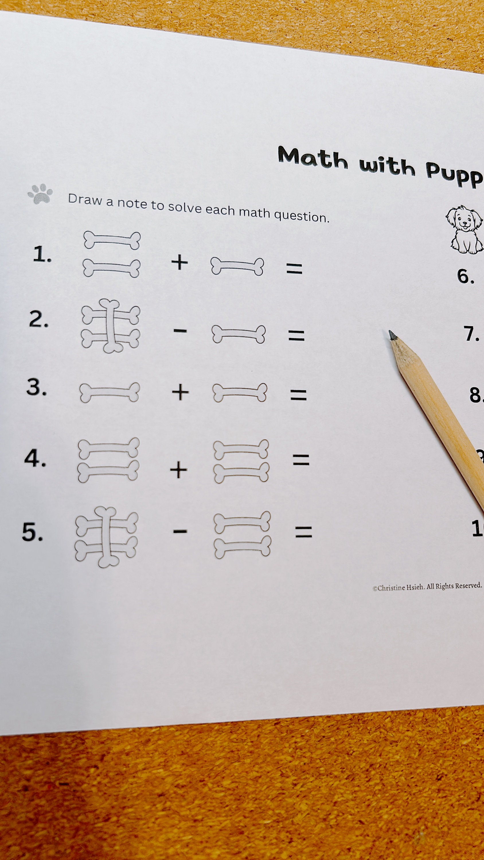 Piano-keys Color and Rhythmic Math Worksheets I Young Beginners I ...