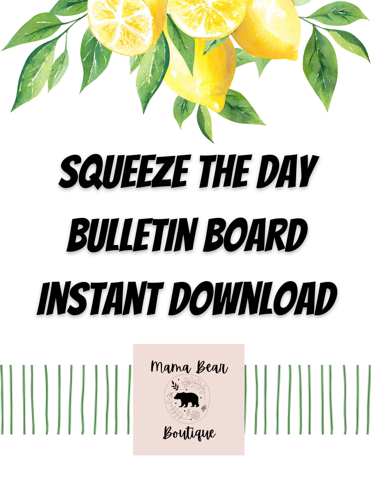 Lemon Bulletin Board Kit - Etsy