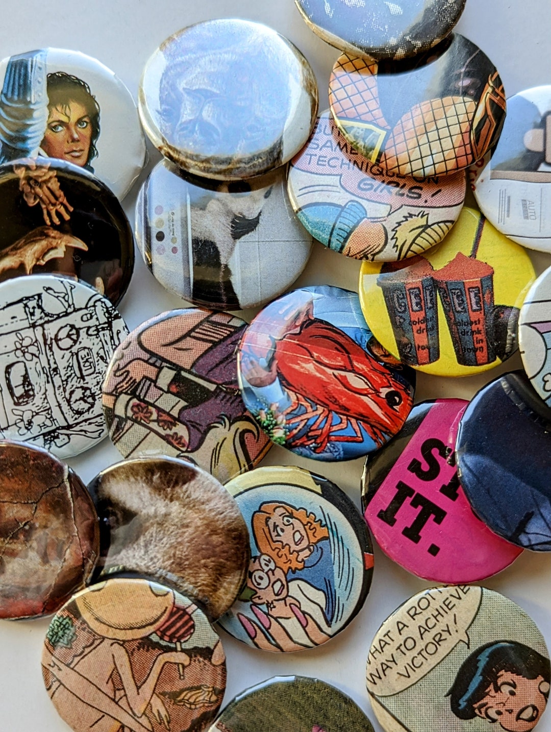 Pins- Eye Centipede, Venus Man Trap, No Sleep, Face O Flowers, Safety ...