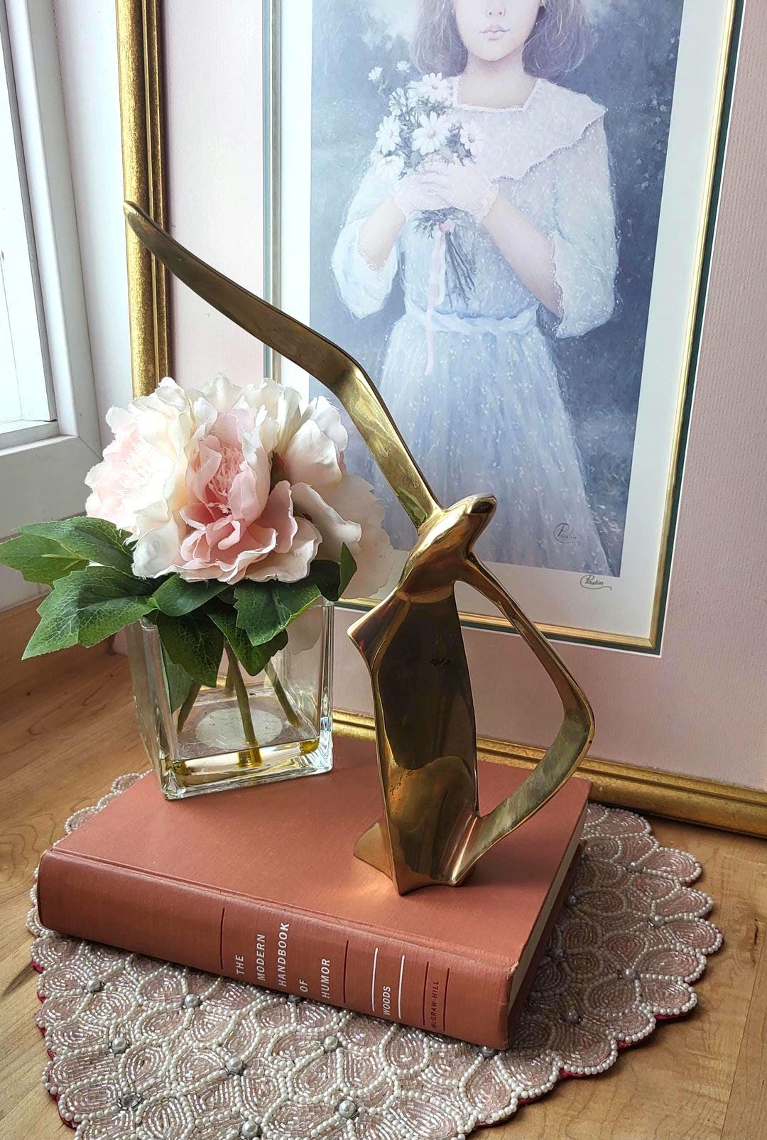 Vintage Brass Seagull Statue MCM Mid-century Modern Beach Decor 11" - Etsy